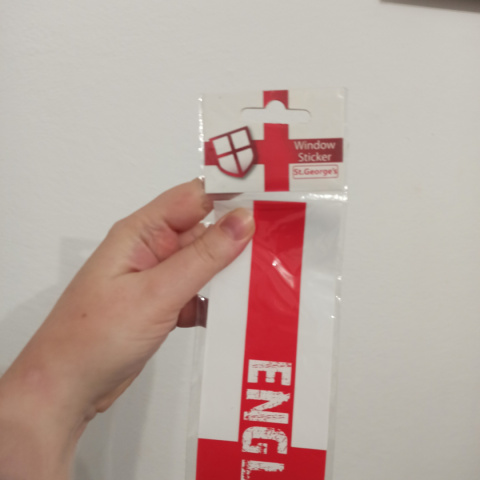ENGLAND Window Sticker - naklejka na okno z flagą Anglii > Edu Pszczółka